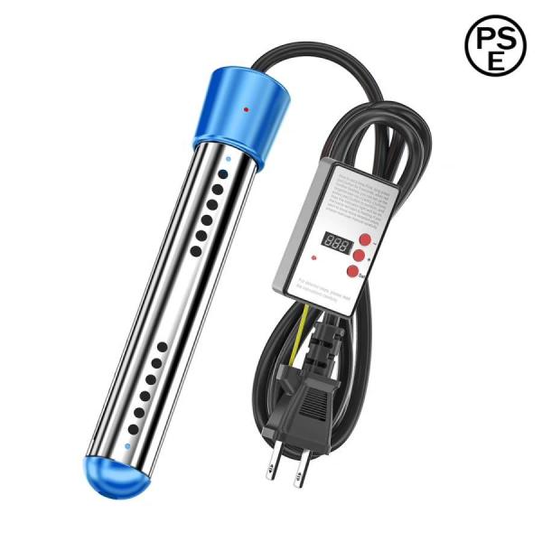 高速暖房 110V 1500Wの電力で5ガロンの水を数分で暖めることができます。ヒーターを挿入する前に、ヒーターが完全に水に浸っていることを確認してから、使いやすい電源を接続してください。安全で便利 湯沸しヒーターには自動シャットダウン機能...