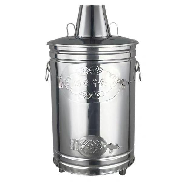 【焼却炉の素材】：100％ステンレス製　板厚：0.6cm（他社商品と比べ、板厚が0.2cm厚いため、長期間使用できます。）変形および長い耐用年数に抗できる専門等級の高温抵抗力がある 410 ステンレス鋼から成っています。【排気管付】ドラム缶...