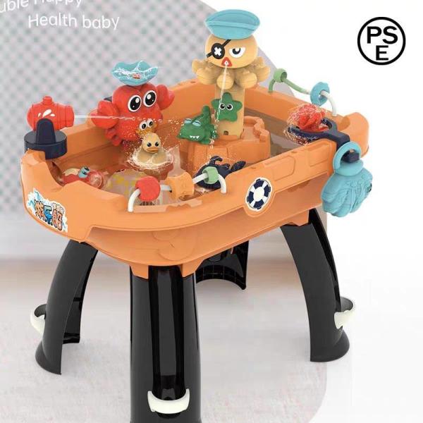 特徴 "ご自宅のベランダやお庭でお気軽に水遊びを楽しめます！お天気の悪い日はお風呂やインアーテラスで。アウトドア・海水浴・潮干狩り・公園、どこでも楽しめる砂遊び・水遊びセットです。幼児向けの高品質のビーチ玩具は、無毒でBPAを含まない素材で...