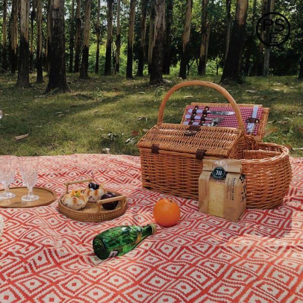 実用的なギフトギフト：このゴージャスなピクニックバスケットは、一年中いつでも素晴らしいギフトです。 家、アパート、または車のトランクの装飾に最適です。サイズ：ストレージバスケットサイズ：20.8 "x11.02" x8.6 "。キャンプ、ハ...