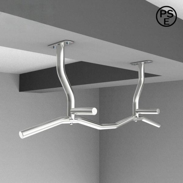 天井取り付け型懸垂バー、壁取り付け型ヘビーデューティ チンアップ バー ホーム ジム エクササイズ機器、250KG までサポート