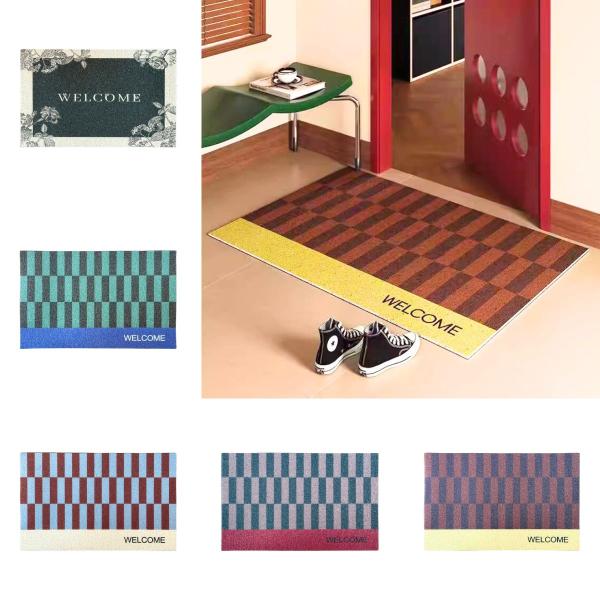 玄関、屋内、屋外OK！薄型10mmでドアに引っかからず、ずれにくい万能玄関マット。水洗いOKでお手入れ楽々。驚きの吸水性！雨の日も安心、キッチンや水回りにも。薄型なのに丈夫で長持ち、おしゃれなデザインも魅力。泥汚れ、水濡れをシャットアウト！...