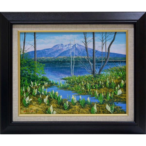リーズナブルな価格で本格的な油絵！◆サイズ　仕様F6サイズ (額寸) 縦46.5cm×横55.5cmガラス入り額付き 肉筆油彩