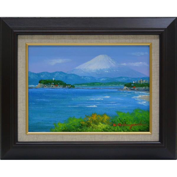 本格油絵F4 風景画を お手頃価格で！◆サイズ　仕様縦39cm×横48cm　ガラス入り額付き 肉筆油彩