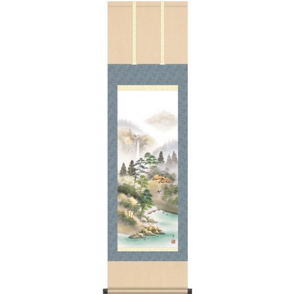 【サイズ】尺三 縦164cm×巾44.5cm前後【仕　様】軸先陶器 化粧箱入り 高精細巧芸画（手彩補色）表装品質十年間保証付き【納　期】この商品は複製絵画で受注制作品ですので、期日指定は承れません。　　　　　通常10日前後で発送いたします。...