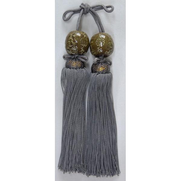 清水焼風鎮　細め、小さめな掛軸によく合う小玉の風鎮です。