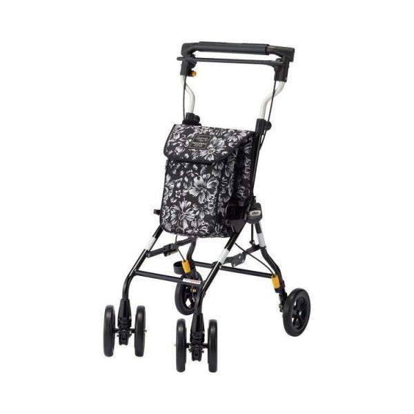 【北海道・沖縄県は別途送料・離島は発送できません】☆どんな装いにも合うモノトーン柄。フォーマルなシーンでもピッタリです。○軽量、ワンタッチでコンパクトに折りたためます。○身体に合わせて、ハンドルの高さを4段階(83・86・89・92cm)に...