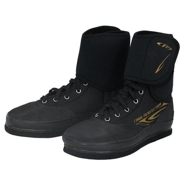 サイズ：M(25.0〜25.5cm)/L(25.5〜26.0cm)/LL(26.0〜27.0cm)/3L(27.0〜28.0cm)素材：クロロプレーンラバー/ポリエステルカラー：ブラック×ゴールド高いフィット感と着脱のしやすさが魅力の靴紐仕...