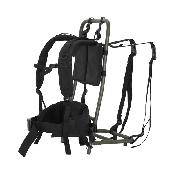 カラー：カーキサイズ(cm)：約 幅37×奥行29×高さ68耐荷重(kg)：25重量(kg)：約2.1kg素材：アルミニウム・ナイロンウエストベルトが付いている背負子は、身体にしっかりと固定できるので、歩行時の揺れを軽減できます。両肩にかか...