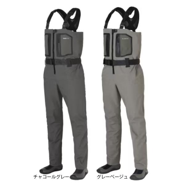 カラー：チャコールグレー/グレーベージュサイズ/履き口(cm)/股上(cm)/股下(cm)/目安足サイズ(cm)S/50/63.5/86/24.0~24.5S(M)/50/63.5/86/25.0~25.5M/52/65/88/25.0~2...