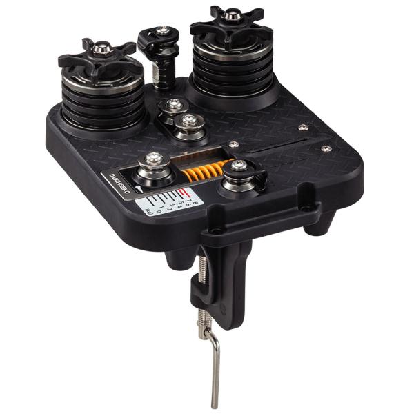 “巻きたいテンションをかけて巻く“ を実現。MAX.8kgを付加できるラインテンショナー。●サイズ：195mm×185mm×165mm●重量：1245g●クランプ最大取り付け幅：43mm●対応PEライン：3号〜●実用テンション：約６kg　最...