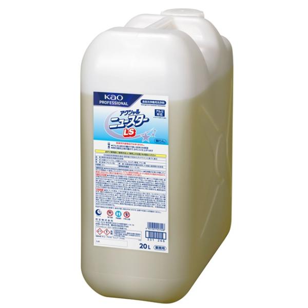 アクシャル ニュースター LS 業務用｜食器洗浄機用洗剤／アルカリ×界面活性剤で油汚れを強力洗浄！再付着防止＆アルミ対応※／無りん・液体タイプ- アルカリ成分と界面活性剤の働きで、頑固な油汚れもスッキリ除去- **特殊分散剤の働きで、汚れの...