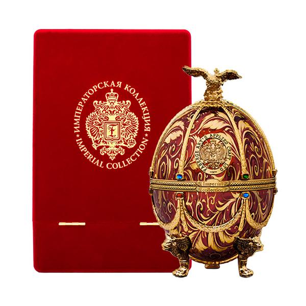 ※商品画像はイメージです。ラベルやボトル、パッケージのデザインは変更となることがあります。※優美なヴェネツィアングラスのデキャンタに、ハンドメイドの装飾を施した4つのショットグラスをまとい、ファベルジェのイースターエッグにすっぽりと収まって...