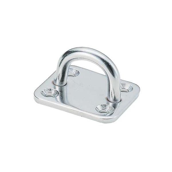 ■４点でしっかりと固定するため、強度の安定したアイプレートです。■錆びに強いステンレス３０４製です。■サイズ：縦50ｘ横40ｘ高29mm■専用裏板もございます。