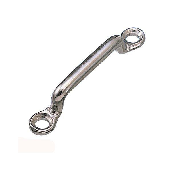 ■ベルト幅25mmの平ベルト用のアイストラップです。■材質は錆や腐食に強い、SUS304材を使用しています。■全長62x全高9x有効内寸25x高4mmx線径5φmm