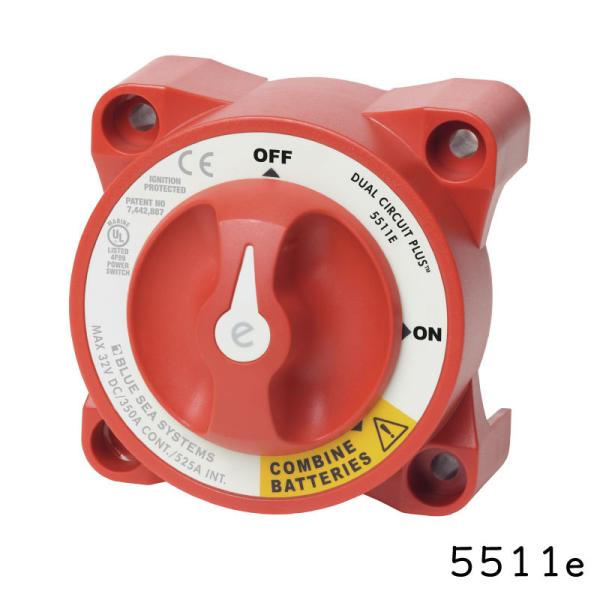 ■２台のバッテリーから、エンジンとアクセサリーなどなどを、それぞれ別々に供給を行なうバッテリースイッチです。■ＲＶ・ボート関連の電気配線パーツにおいて、アメリカ国内でトップクラスのシェアを誇り、多くのビルダーから指示されているBLUE SE...