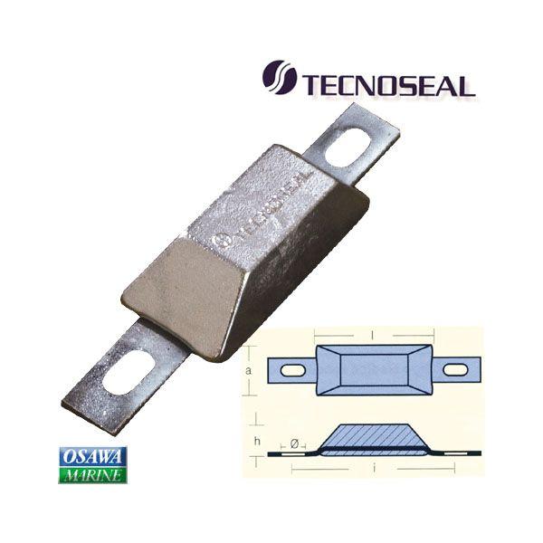 ■舵やフラップ、船体に取り付けて電蝕を防ぐ亜鉛（ジンク）です。■寸法：幅(I)75x奥(a)34x厚16x取付プレートW175xD20xT3mmxΦ9x20xi133mm/重量0.25kg■取付プレートに固定用の穴が開いています。■TECN...
