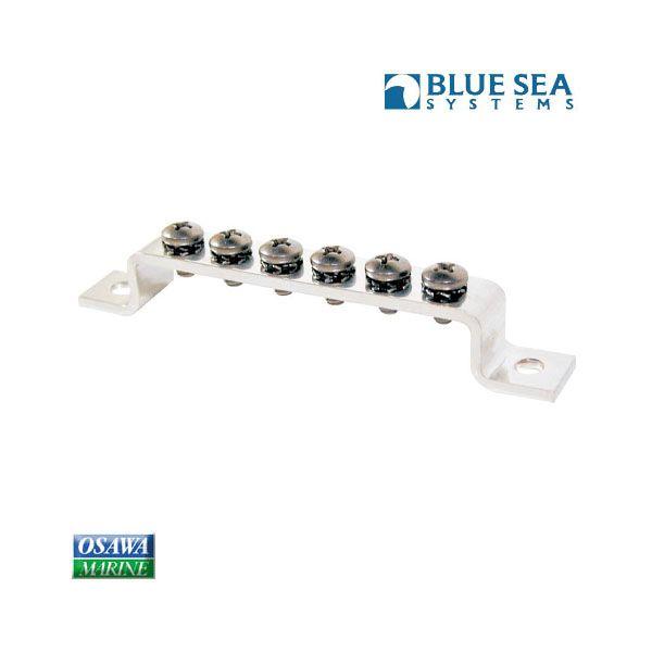 ■電流を確実・安全に分配する為のターミナルです。接点がむき出しになるので、アースなどの用途に最適です。■接続（分配）用#8（約4φmm）スタッドボルトが6箇所装着されています。■連続耐電流：交流・直流100アンペアまで。／最大電圧：交流30...