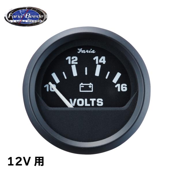 ■ＦＡＲＩＡ製のボルトメーター（電圧計）です。■10〜16Vまで表示します。■フランジ面直径56φmmｘ穴開け径51φmm