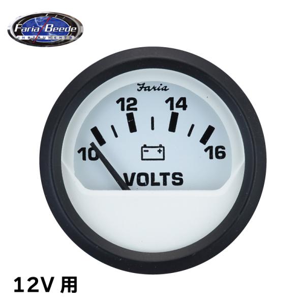 ■ＦＡＲＩＡ製のボルトメーター（電圧計）です。■10〜16Vまで表示します。■フランジ面直径56φmmｘ穴開け径51φmm