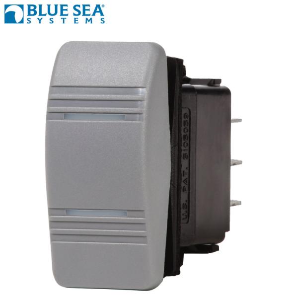 ◆◇ BLUE SEA 防水ロッカースイッチ ON-OFF-ON グレー No.8220 ◇◆● 主な用途：航海灯・停泊灯■ボート、水上バイク、RV車など用途の広い、防水タイプのロッカースイッチです。■ボートの場合、フライングブリッジやオー...