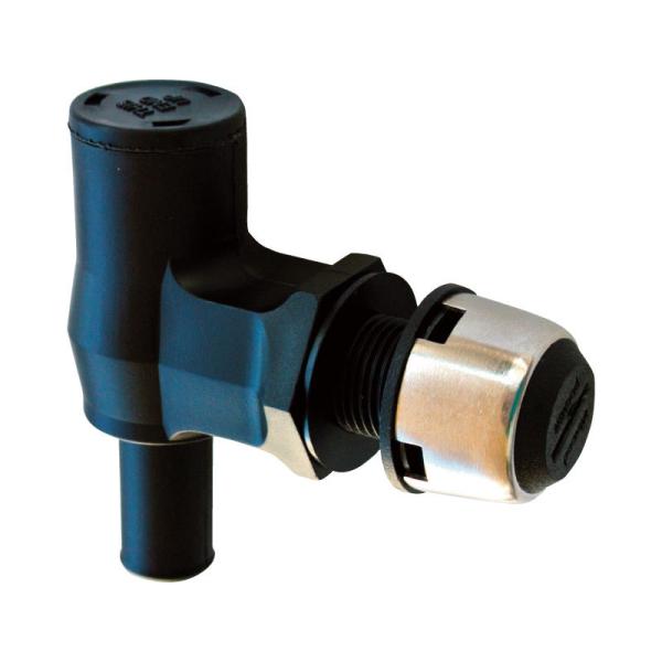 ●通気口部の構造によって、外からの浸水がしにくいエアーベントです。●適用ホース5/8インチ（15.9φmm）、最大1.4cm厚の面に取り付け可能。●取り付けには3/4インチ（19φmm）のドリルを使用してください。●樹脂+ステンレス製。--...