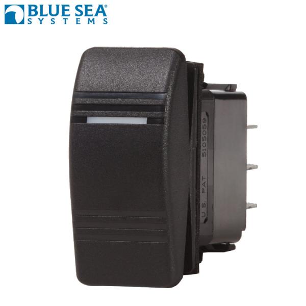 ◆◇ BLUE SEA 防水ロッカースイッチ OFF-ON ブラック No.8282 ◇◆■ボート、水上バイク、RV車など用途の広い、防水タイプのロッカースイッチです。■ボートの場合、フライングブリッジやオープンコックピットなどの装着に向い...