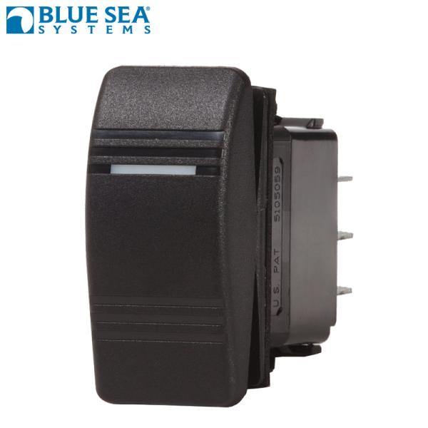 ◆◇ BLUE SEA 防水ロッカースイッチ (ON)-OFF-ON ブラック No.8289 ◇◆● 主な用途：ダブルワイパー■ボート、水上バイク、RV車など用途の広い、防水タイプのロッカースイッチです。■ボートの場合、フライングブリッジ...