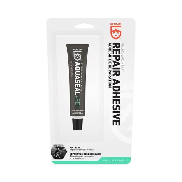 GEAR AID フレクシブル＆デュラブル 非常に強力な接着系補修剤。半透明の弾力性のある仕上がりで10 円玉くらいの大きな穴あきも補修可能。◎約8 時間で硬化します。★パッケージ変更の為 キャップの裏側の尖っている部分がなくなったため　開...