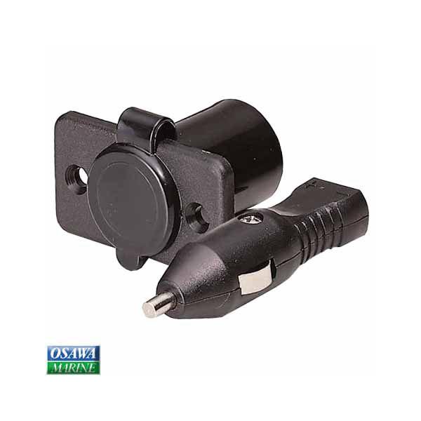 ■12vを簡単に取り出す事が出来る、プラグ＆ソケットです。■シガーライターなどの熱を持つ配線には使用できません。■プラグ及びソケットのの配線コードは付属されません。■ソケットフランジサイズ56x33mm。■ソケットを埋め込む際の、穴あけサイ...