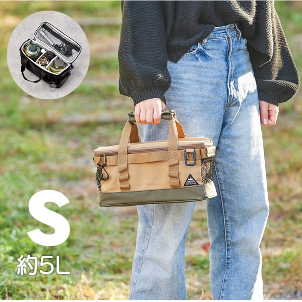 ◆◇パーテーションバッグ　Sサイズ ◆◇アウトドアにぴったりなスッキリ仕切れるパーティションバッグキャンプギアの収納に便利なサイズ！ツールボックスやランチバッグにもちょうどいい！■材質：ポリエステル■個装：タグ＋PP袋■中国製■サイズ：W3...