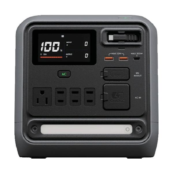 仕様・規格 容量：1008Wh内蔵400Wカーチャージャー・MPPTモジュール入力電圧(V)：100-120出力電圧(V)：100-120定格出力(W)：800最大出力(W)：1000幅(mm)：212奥行(mm)：448高さ(mm)：21...