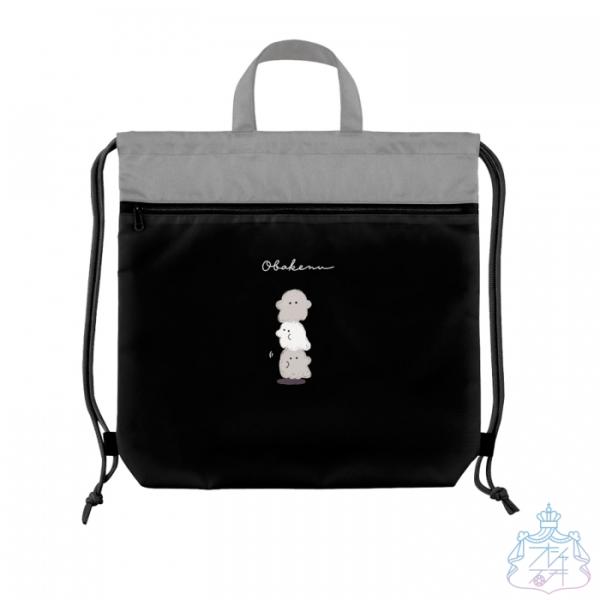 商品説明:【メール便発送】軽くて使いやすいポリエステル素材のナップサック。上部に持ち手がついているので、手提げで持つほか、フックなどに引っ掛けることができます。■本体開閉部分：巾着式■外ポケット×１■内側部分のみ撥水加工を施しています（防水...