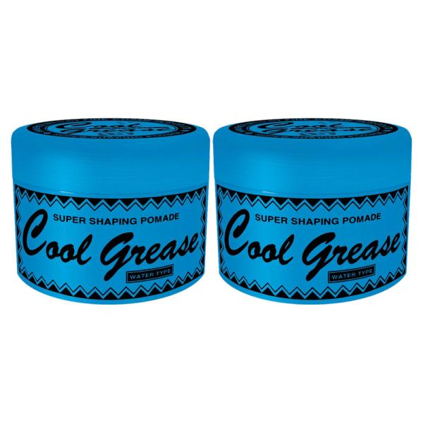 クールグリースの定番中の定番。艶とセット力が大変バランスよく、他の整髪料とのコラボレーションにも最適。グリースの代名詞。ウェット感、ツヤ、セット力のバランスが絶妙で、ワックスとコラボにも最適！手のひらに適量を取りよく伸ばした後に髪をいじるよ...
