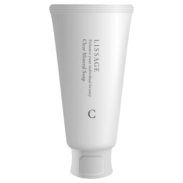 リサージ　クリアミネラルソープ（洗顔料）濃密なクリーミィ泡が余分な皮脂や毛穴の汚れを吸着すっきりなめらかに洗い上げる天然クレイ＊配合のソープ。＊モロッコ産天然クレイ配合(洗浄成分)〇ハリを保ちたい方へ。〇オイリー肌〜オイリードライ肌におすす...