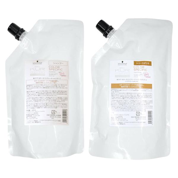 COLOR SPECIFICシャンプーカラー後のアルカリに傾いた不安定な髪を1本1本包みこんで、カラー染料の流出を抑えながらやさしくしっとり洗い上げます。トリートメントカラーによるダメージを受けた毛髪内部を高密度補修するとともに、やさしく引...