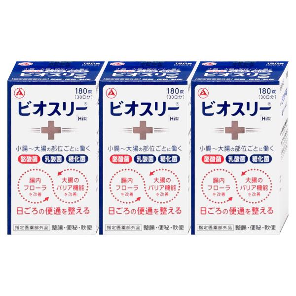 使用期限(医薬品)：商品ページ内に未記載の場合、期限残1年以上の商品を出荷しております。製造時期によりパッケージが異なる場合がございます。※旧メーカー名：武田コンシューマーヘルスケア株式会社※成分・JAN変更はございません。・ビオスリーは腸...