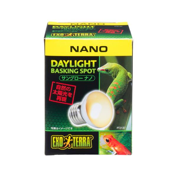 ・昼間の太陽光をイメージした明るい光で、テラリウムを明るく照らし、爬虫類のバスキングエリアを作ります。・小型の昼行性のヤモリ類、カエル等に最適。*ランプの寿命は約1500時間です。4ヶ月を目安に交換してください。寿命は使用環境により変化しま...