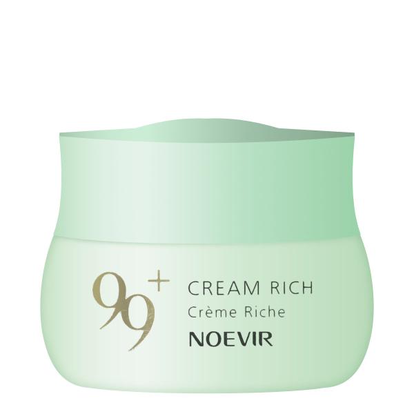＜保湿クリーム／リッチライン＞こっくりとしたクリームがお肌を潤いのベールで包み、つややかなお肌へ。[ノエビア 99プラス クリーム （リッチ）]○コクのあるなめらかな使いごこちで、しっとりとしたつややかなお肌に導く保湿クリームです。○リッチ...
