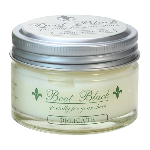 靴・ハンドバッグ・革小物等のソフトレザー製品に、保革効果を与えるデリケートレザー専用のクリームです。【使用方法】●デリケートクリームを布に少量取り、うすく塗り伸ばしてください。●乾いたら、柔らかな布で磨いてください。【使用上の注意】●起毛し...