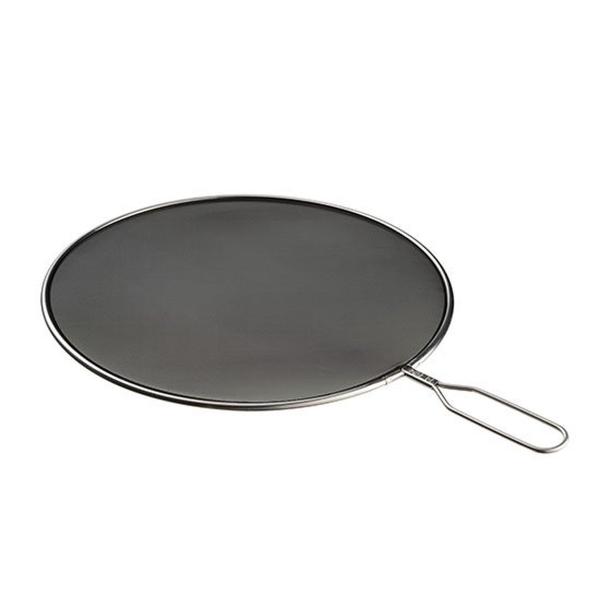 目が細かいメッシュで油ハネをしっかりガード！大きめサイズでフライパンの全面をカバーできます。ステンレス製。ハンドルを短めにしているので調理中邪魔になりにくく、収納しやすいサイズです。大きな油滴ハネから細かい油飛沫まで、しっかりガードします。...