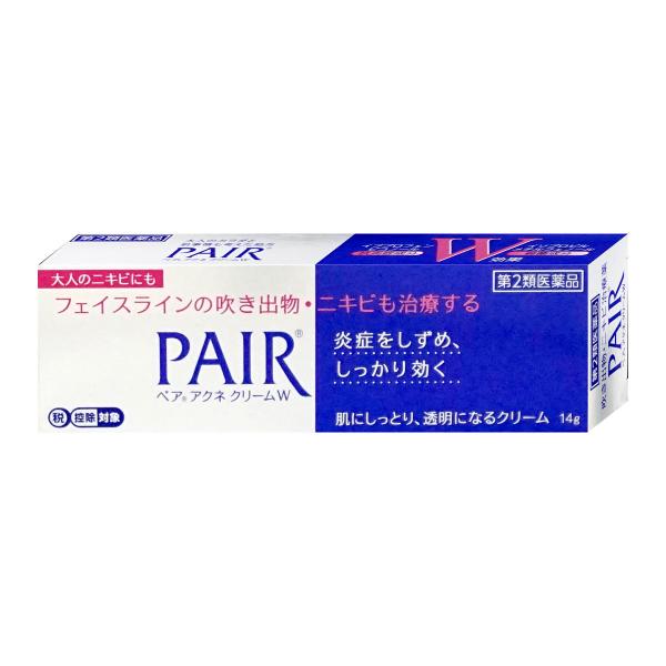 使用期限(医薬品)：商品ページ内に未記載の場合、期限残1年以上の商品を出荷しております。"「ペアアクネクリームW」は、患部を開かずに有効成分が浸透し、Wの効果で吹き出物・ニキビを“もと"から治す医薬品です。イブプロフェンピコノール(IPPN...