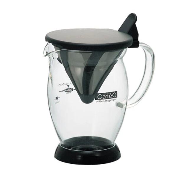 ポットの中にドリッパーが入りました。□メッシュフィルター付きのドリッパー。ペーパーフィルターを使わず、そのままドリップOK。□ドリッパーインのポットなので、珈琲サービスもスムーズにできます。□V60計量スプーン付。