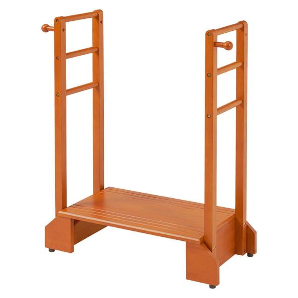 高めの玄関でも使える、安心で便利な手すり付きの玄関踏み台。手すりを使って体を支えることでひざへの負担を減らし、段差の昇り降りが楽になります。幅76.5cmタイプ。 【注意事項】・販売ページ内に記載しております通り当該商品はメーカー取り寄せ商...