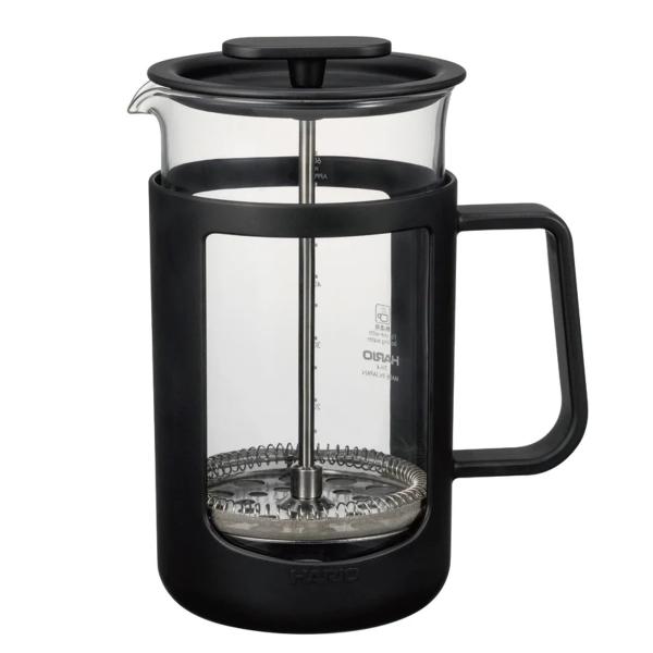 コーヒーの旨味成分であるコーヒーオイルも抽出できるので、コーヒー豆の個性を愉しめるプレス式コーヒー。食洗機対応
