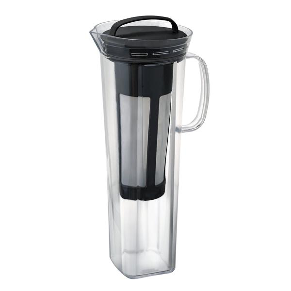 透明・耐熱・耐衝撃、新世代樹脂「Tritan」の水出し茶用ピッチャー透明感の高いトライタン製、茶こし付きで水出し茶ポットとして使用できます。茶こしなしでの使用、熱湯の使用ができるので、お茶パックのお湯だしとしてもお使いいただけます。密閉でき...