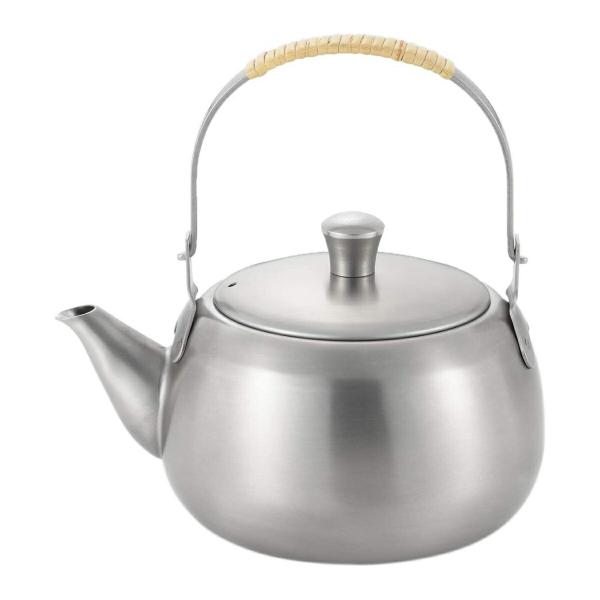 丈夫で衛生的なステンレス製の急須です。