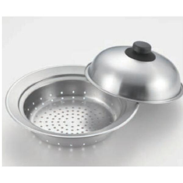 お手持ちのお鍋にセットするだけで、蒸し鍋に早変わり。蒸ししゃぶ、温野菜サラダ、中華まんやシュウマイまで！アイデア次第でおいしくヘルシーに蒸し料理が楽しめます。しっかり深型のフタだから、たっぷり野菜がスチームできて、とってもヘルシー、とっても...