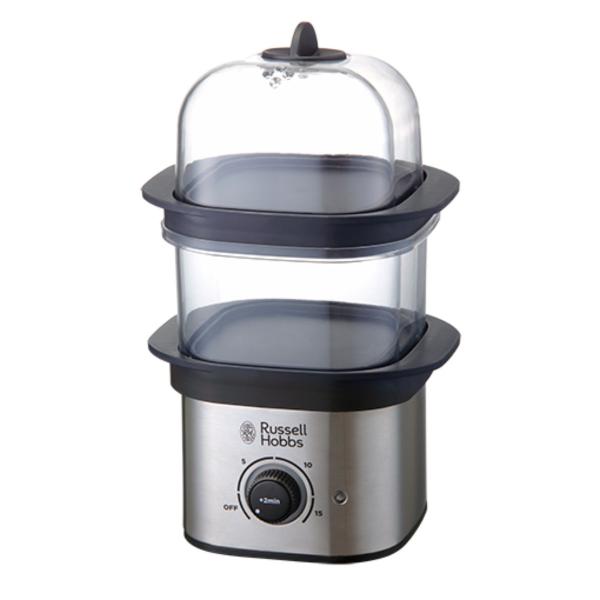 蒸し料理を日常に取り入れやすい電動スチーマーです。水と食材を入れてタイマーをセットするだけで、野菜や卵などを手軽に蒸し上げられます。ゆで卵や温野菜づくりにも使いやすく、ガスコンロをふさがずに調理できるのも便利な点。火加減を見守り続けにくい忙...