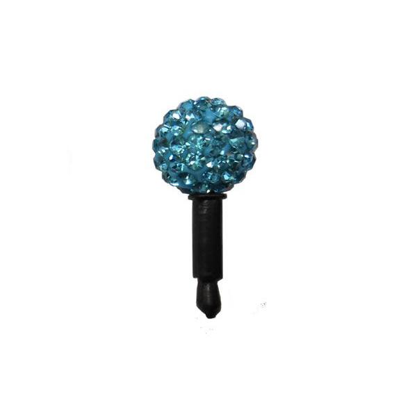 SHAREKI キラキラボール スマホピアス 12mm アクアマリンカラー：アクアマリンボールサイズ：12mm